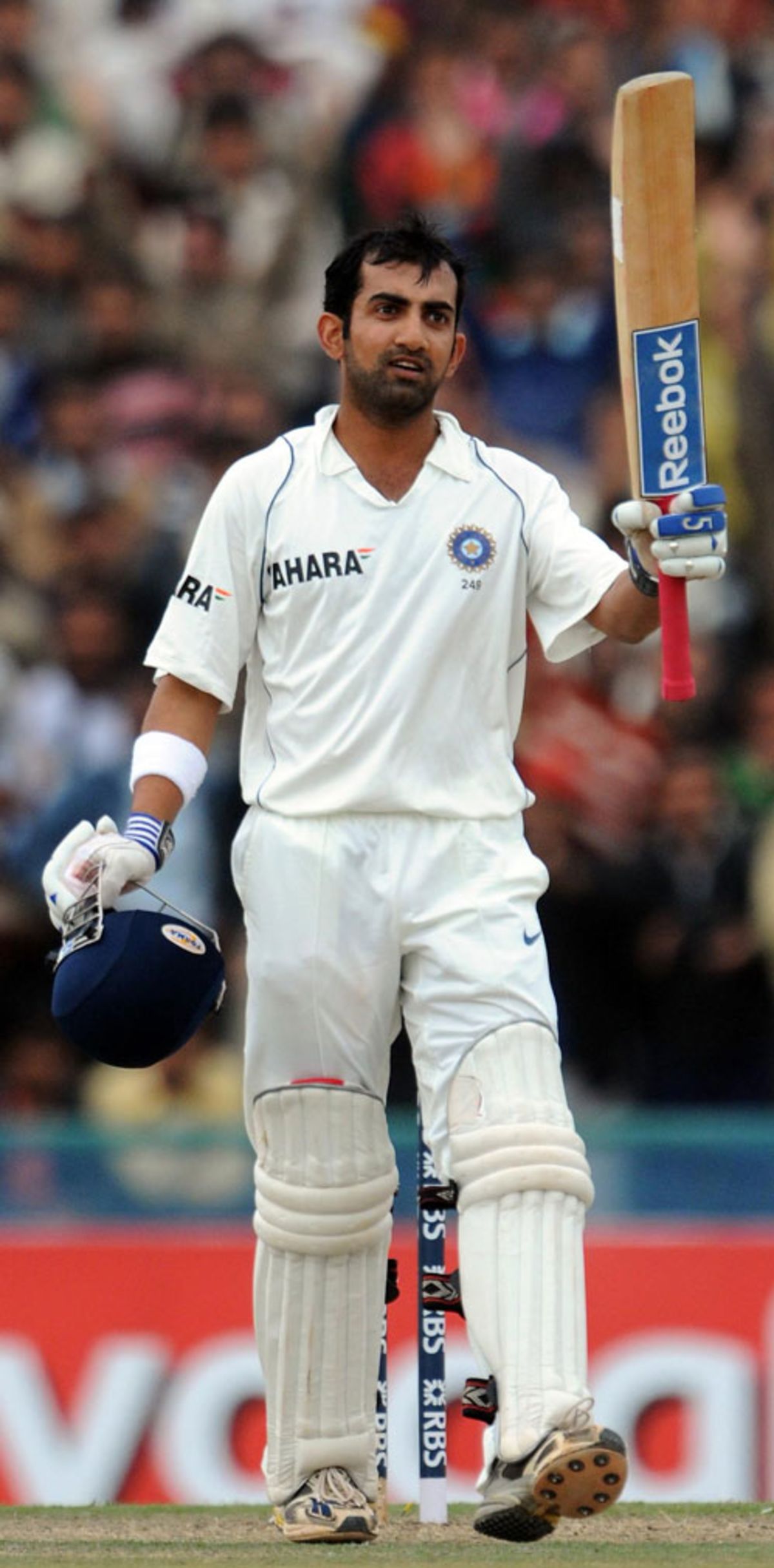 Gautam Gambhir celebrates his fourth Test hundred | ESPNcricinfo.com
