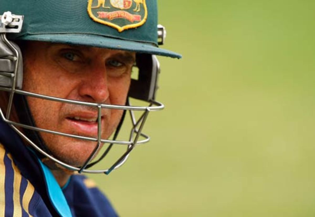 Matthew Hayden ready to bat at training | ESPNcricinfo.com