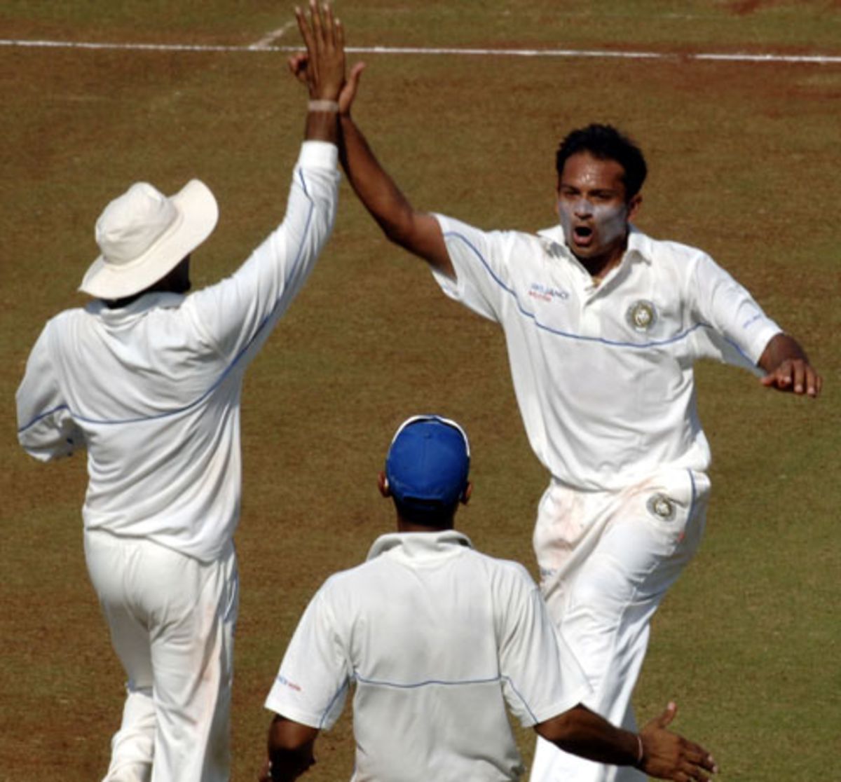 Saurashtra's Sandeep Jobanputra celebrates a wicket | ESPNcricinfo.com