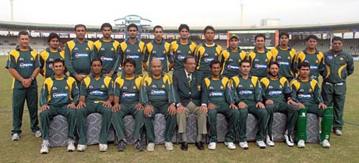 The Pakistan team pose for a group photograph | ESPNcricinfo.com