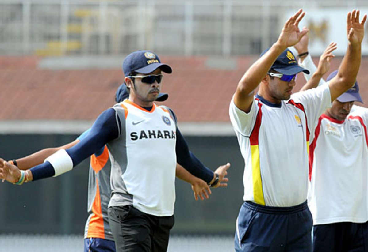 Robin Uthappa, Dinesh Karthik and Abhinav Mukund at nets | ESPNcricinfo.com