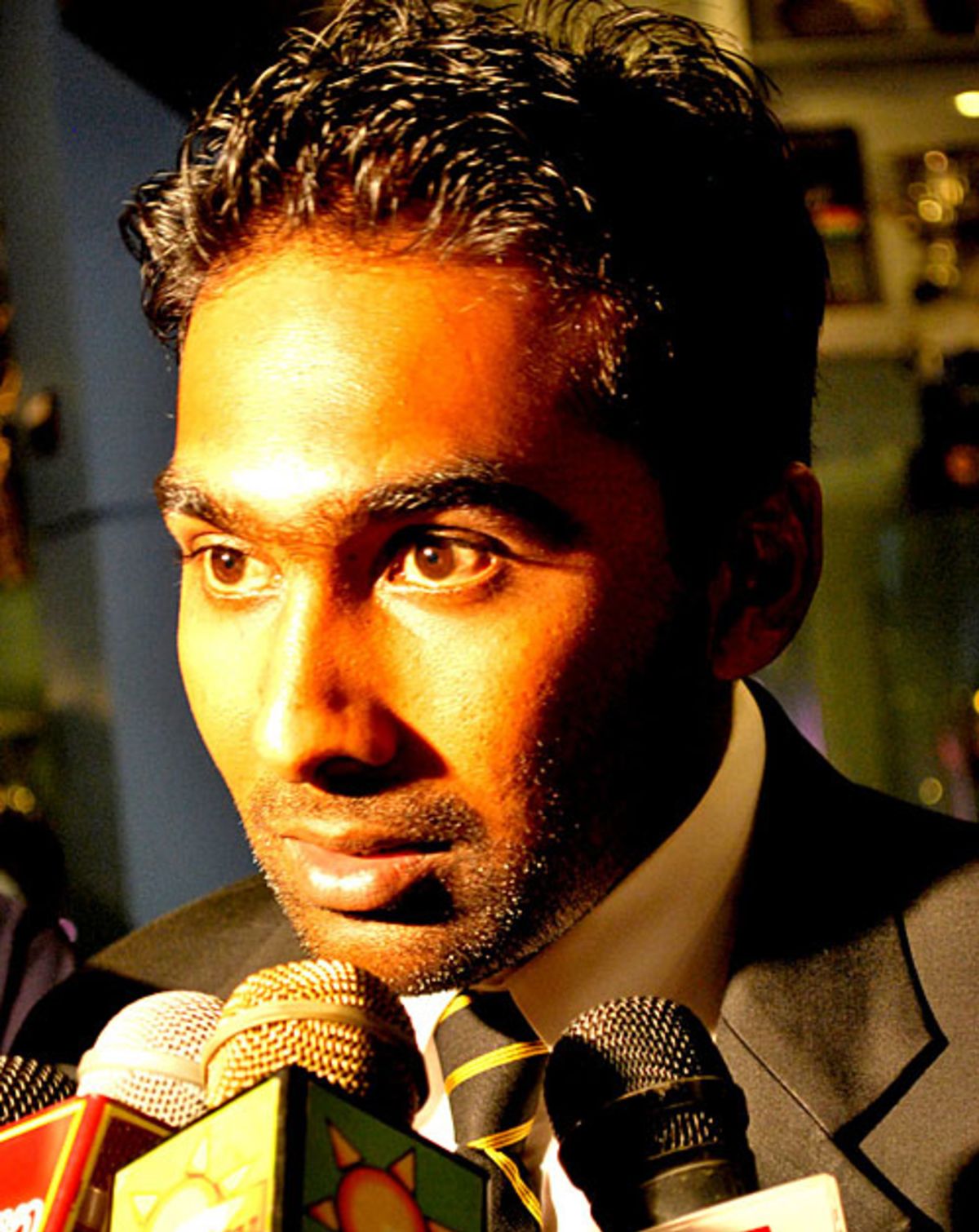 Mahela Jayawardene talks to the press ahead of the team's departure to ... Mahela Jayawardene talks to the press ahead of the team's departure to ...