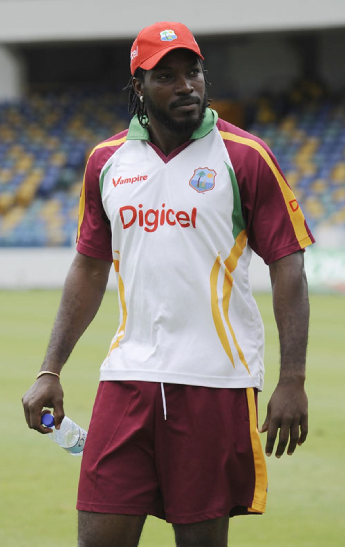 Chris Gayle enjoys a water break | ESPNcricinfo.com