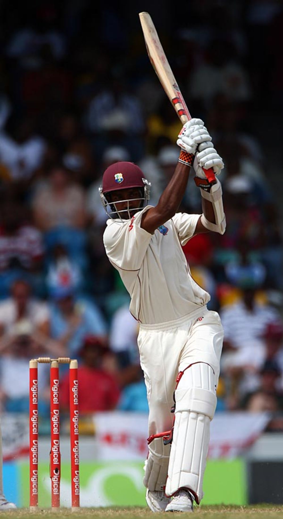 Denesh Ramdin charges down the track | ESPNcricinfo.com