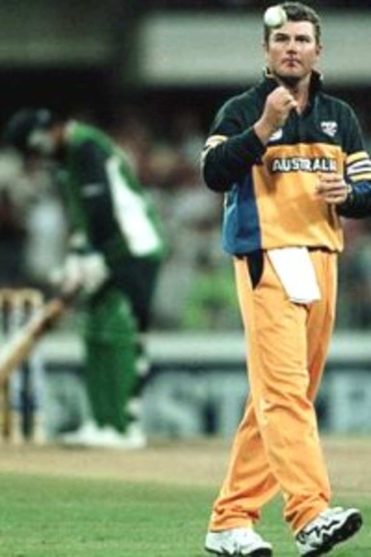MacGill celebrates a wicket, Australia v Pakistan, Carlton & United ...