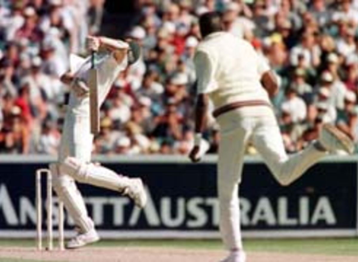 Glenn McGrath avoids a Benjamin bouncer | ESPNcricinfo.com