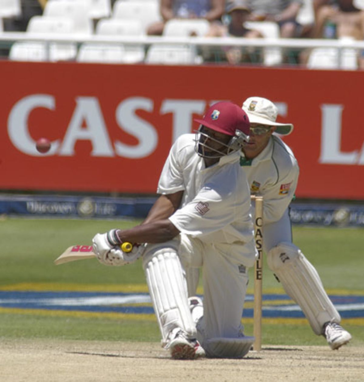 Irfan Pathan finds the edge of Steve Waugh's bat and goes up in appeal | ESPNcricinfo.com