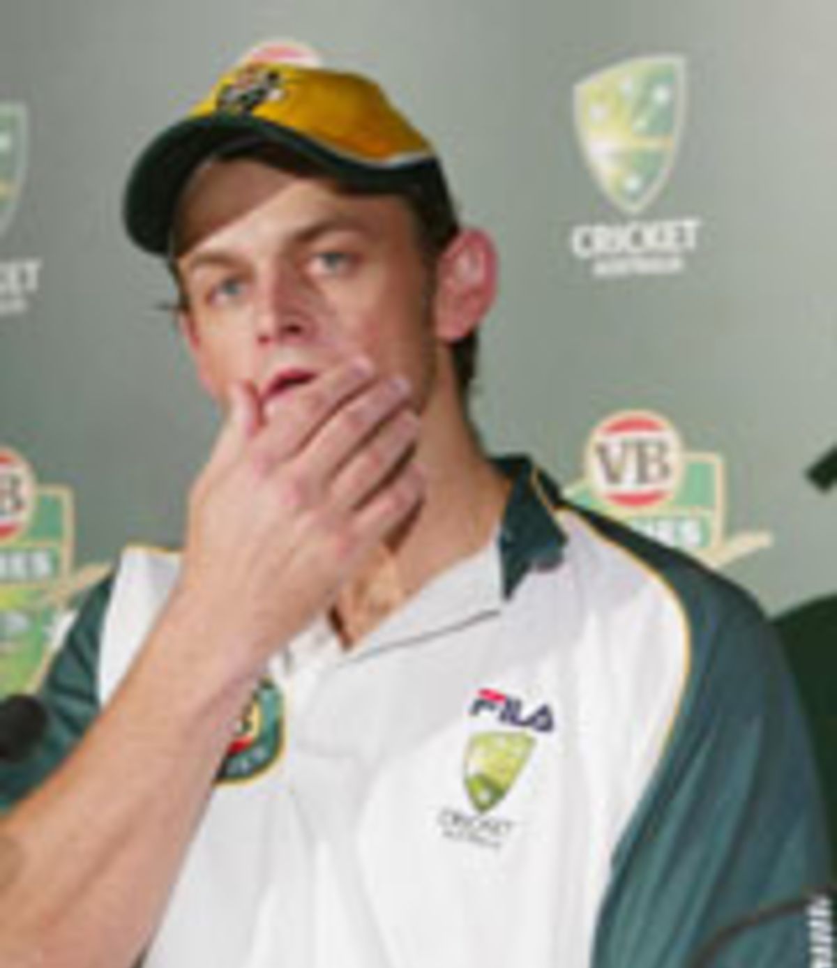 Adam Gilchrist at a press conference | ESPNcricinfo.com