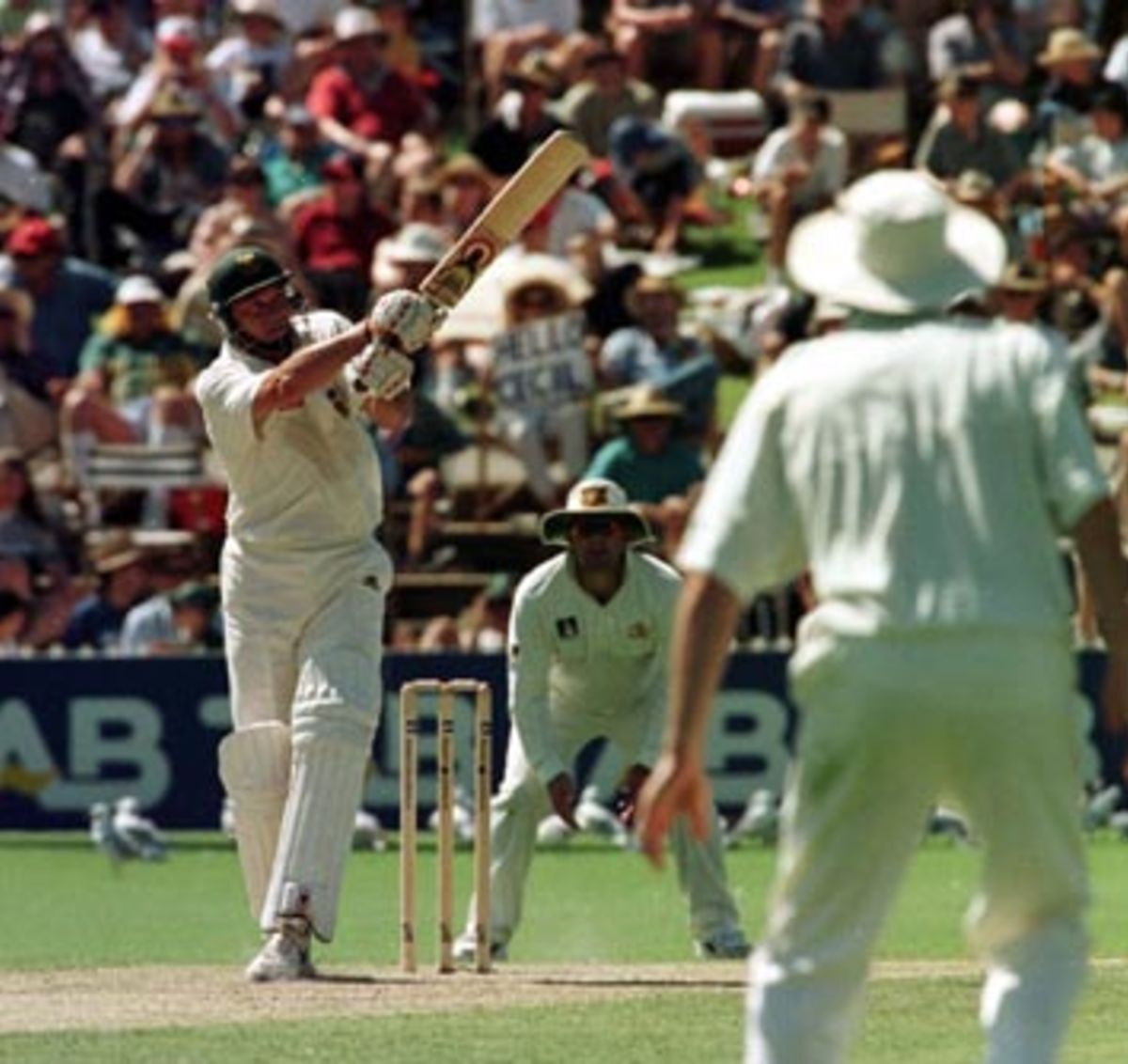 The smurfs look on, Australia v South Africa, 3rd Test, Adelaide, 1997/ ...