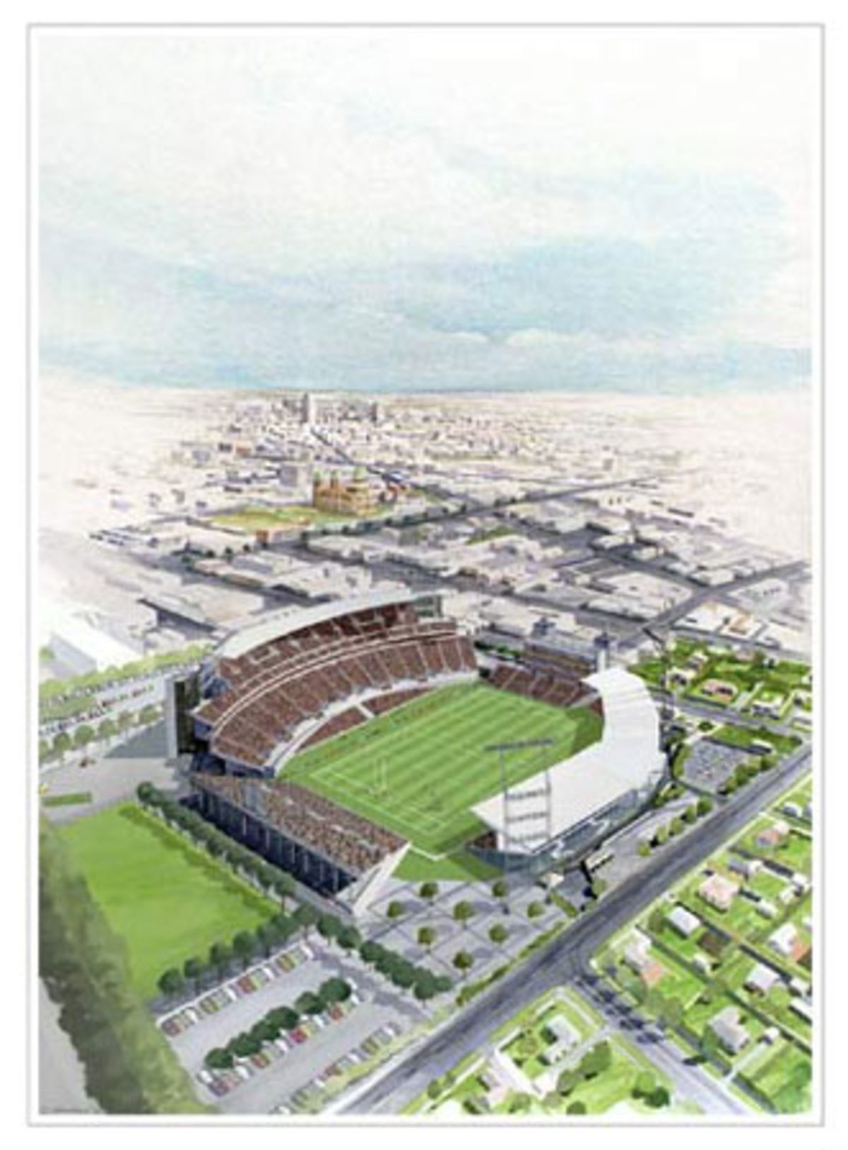 An artist's impression of Jade Stadium | ESPNcricinfo.com