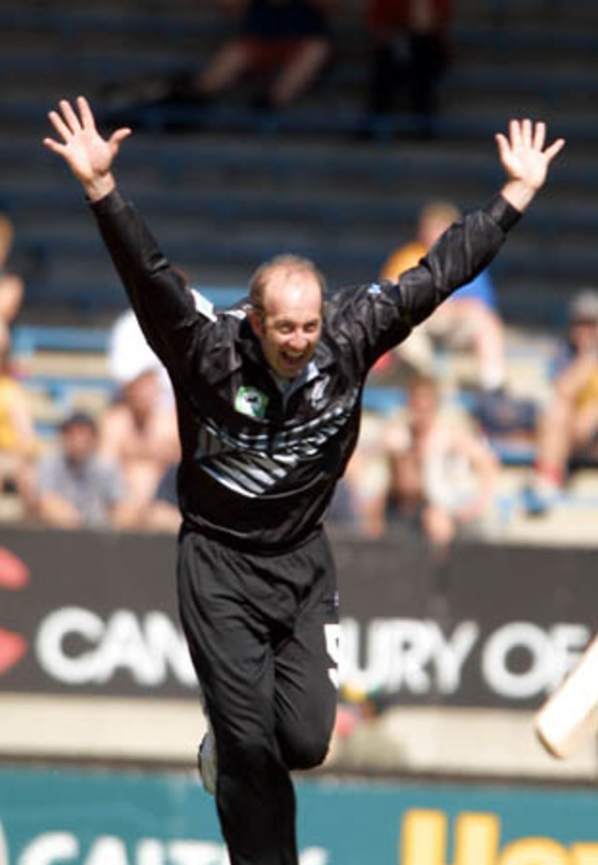 Harris celebrates the dismissal of Afridi | ESPNcricinfo.com