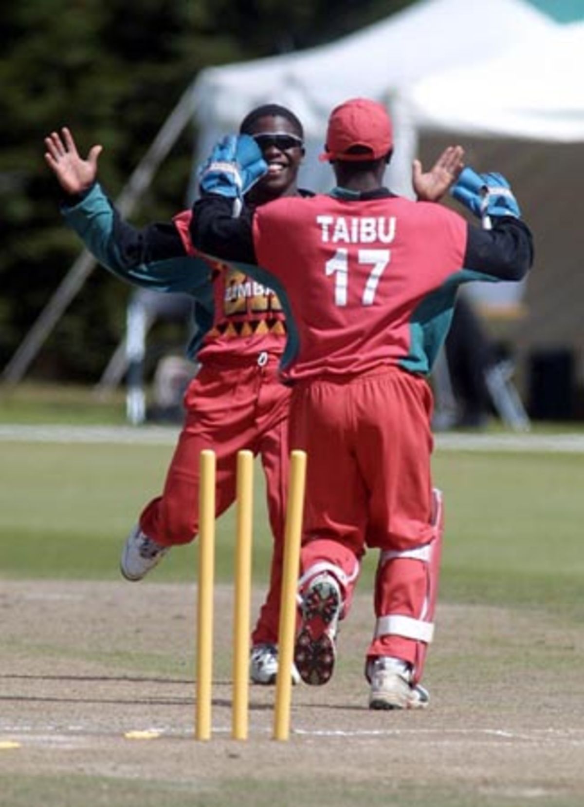 Taibu shapes to cut a delivery. ICC Under-19 World Cup Plate ...