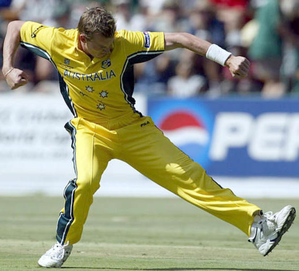 Glenn McGrath takes an amazing one-handed catch to seal the Australian ...
