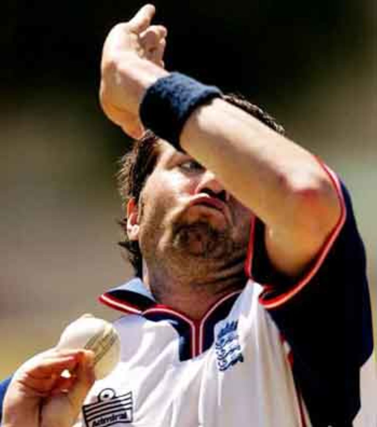 Ronnie Irani bowls during a nets session in Cape Town, South Africa ...
