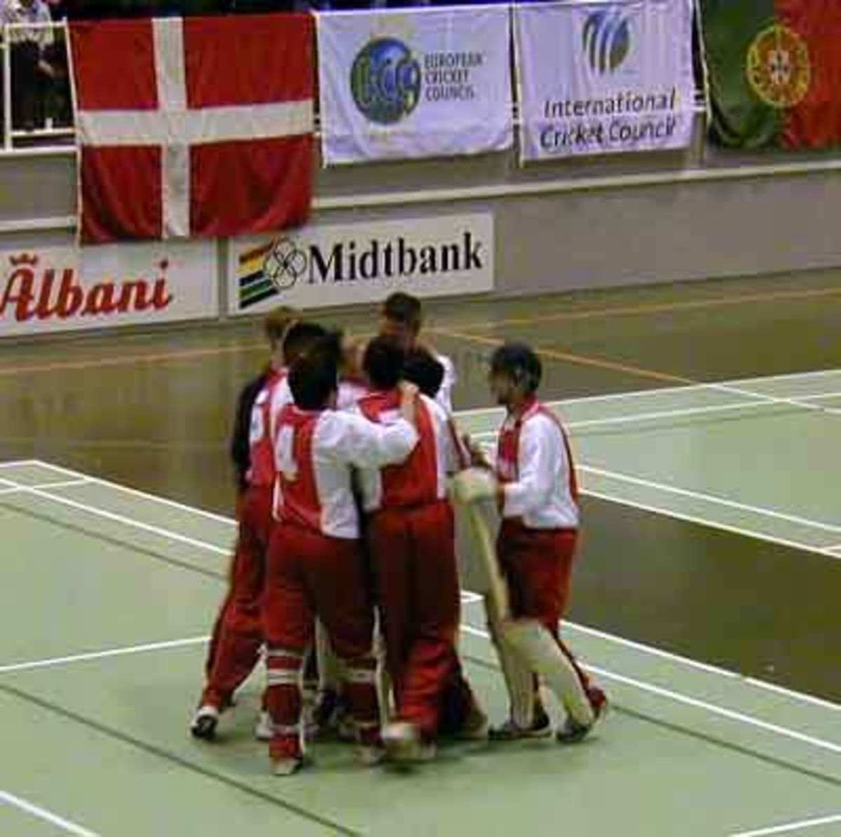 Victorious Danish squad celebrate | ESPNcricinfo.com