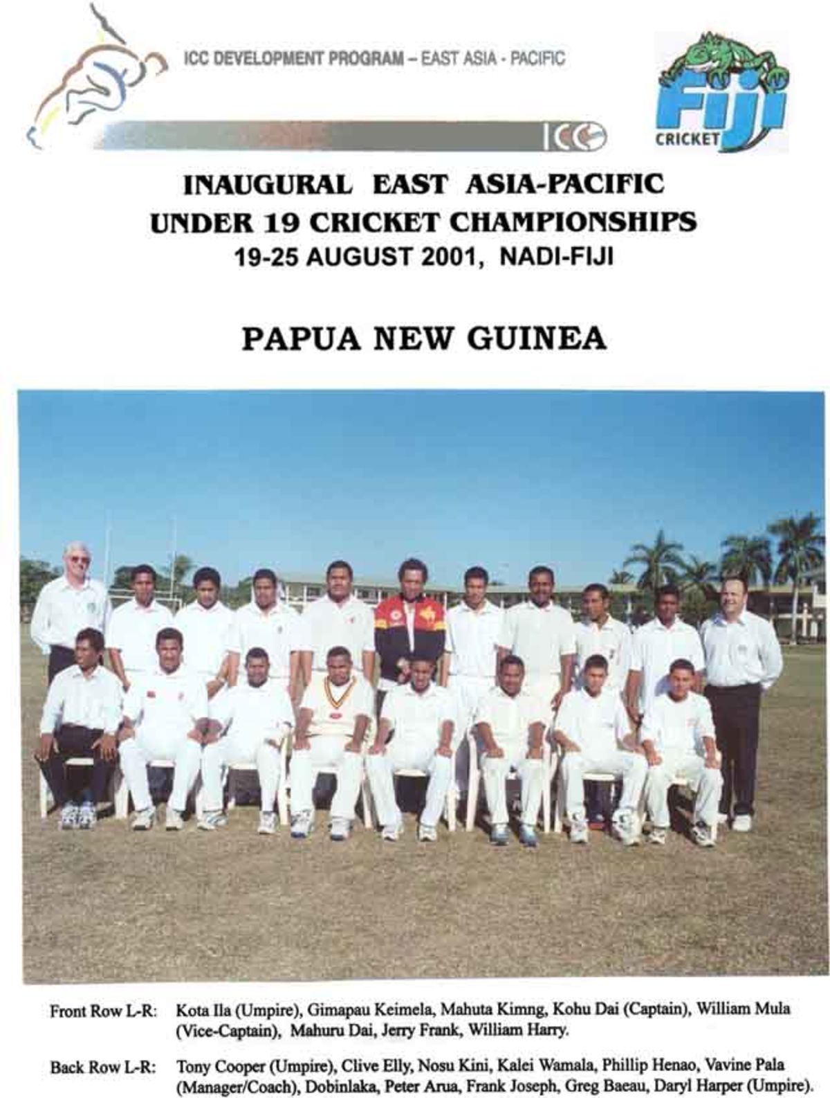 Cook Islands team at Pacifica | ESPNcricinfo.com