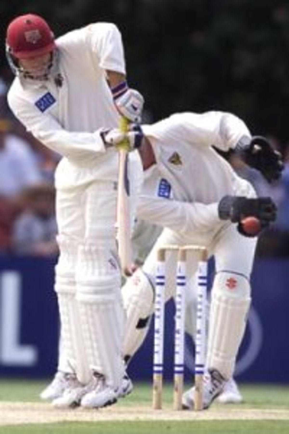 Stuart Law glances the ball, Queensland v Victoria, Pura Milk Final ...