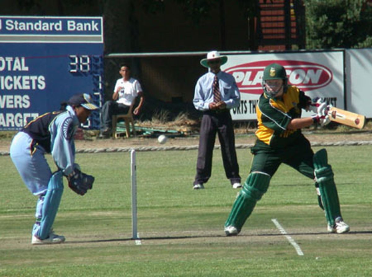 India's Nooshan Al-Khader is cleaned bowled in the womans ODI at Green ...