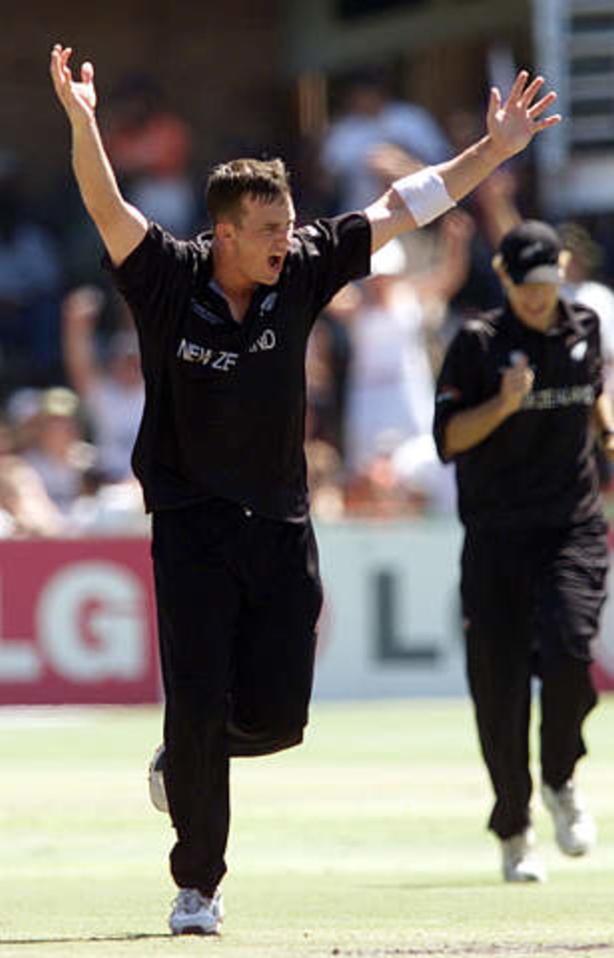 Team-mates join in on the celebration | ESPNcricinfo.com