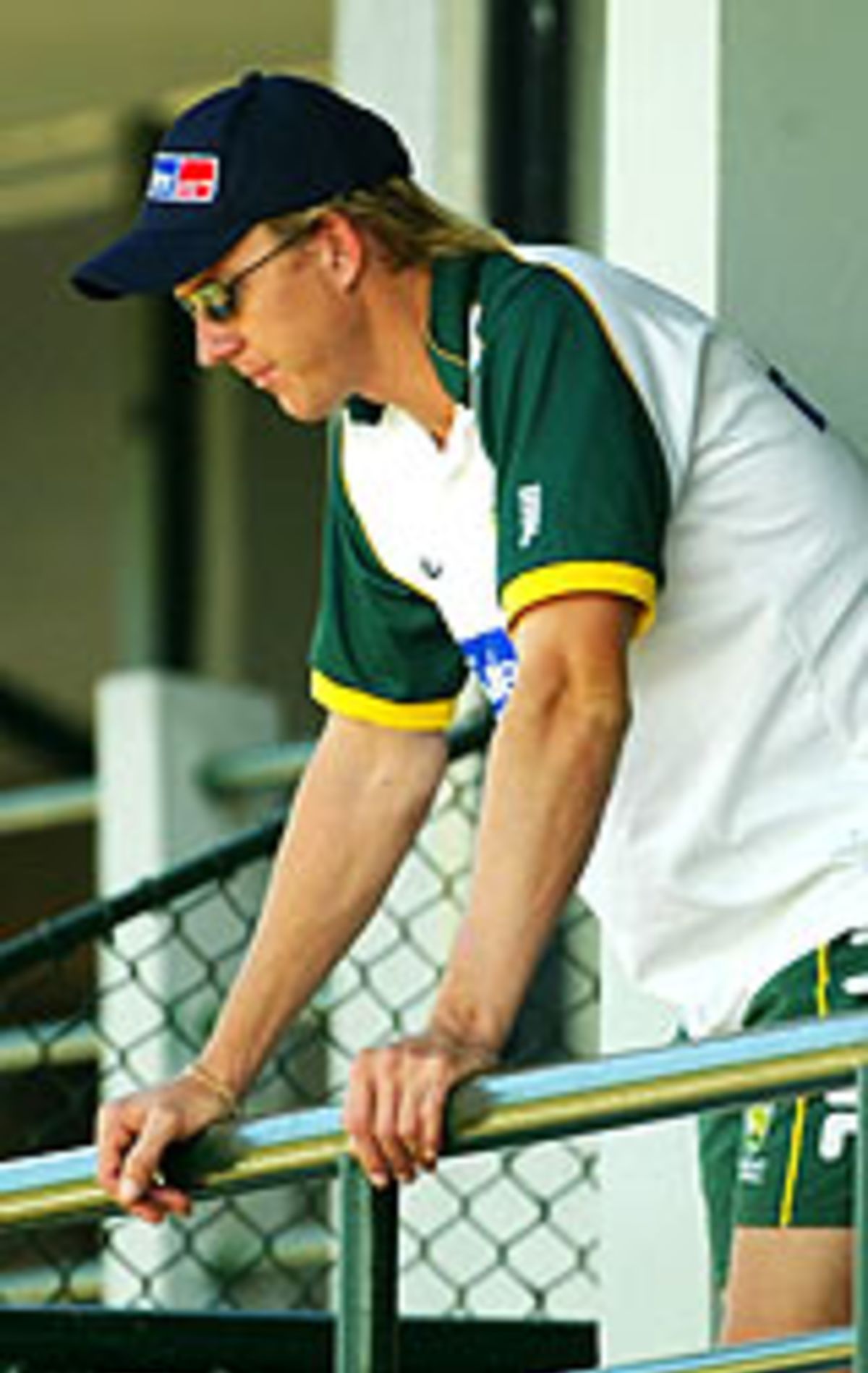 Brett Lee watches his team-mates practicing | ESPNcricinfo.com