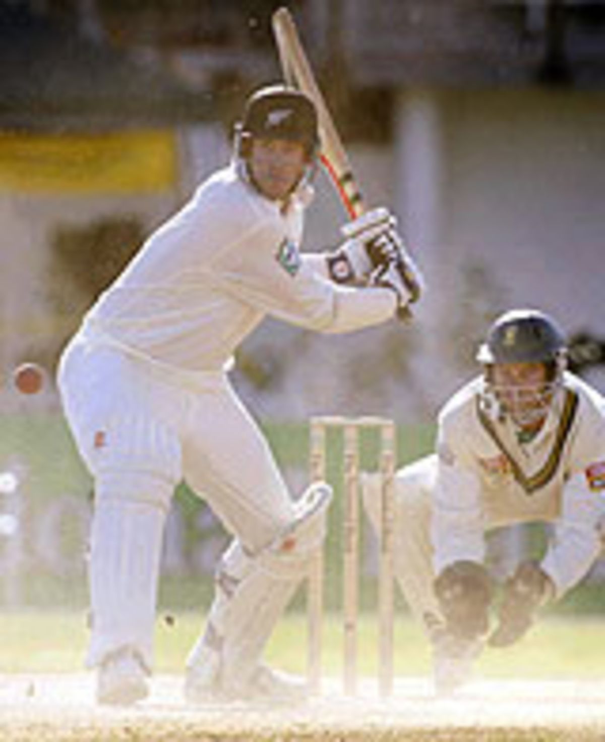 Jacob Oram drives out of the rough | ESPNcricinfo.com