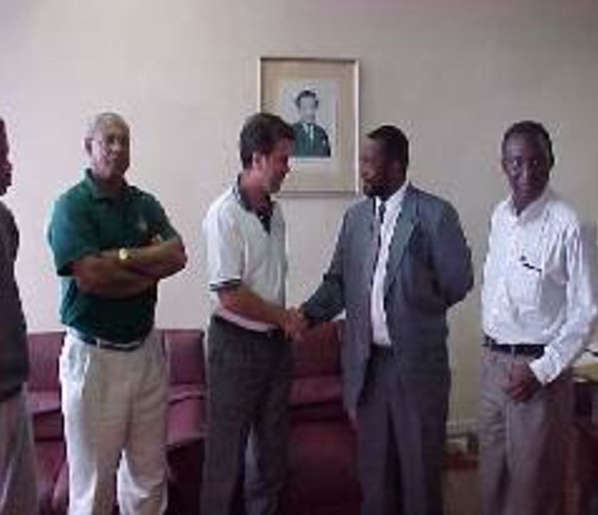 Nambia celebrating victory | ESPNcricinfo.com