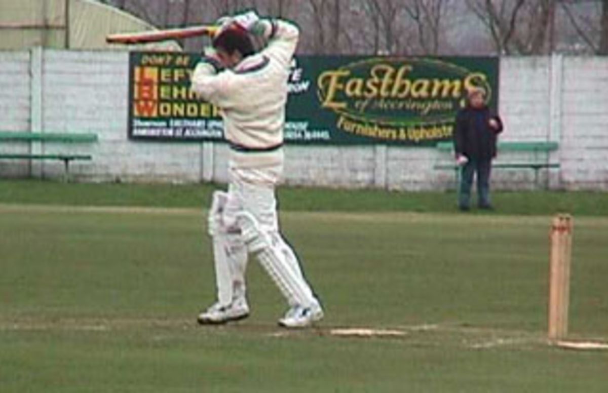Shaun Young during his 9 not out | ESPNcricinfo.com