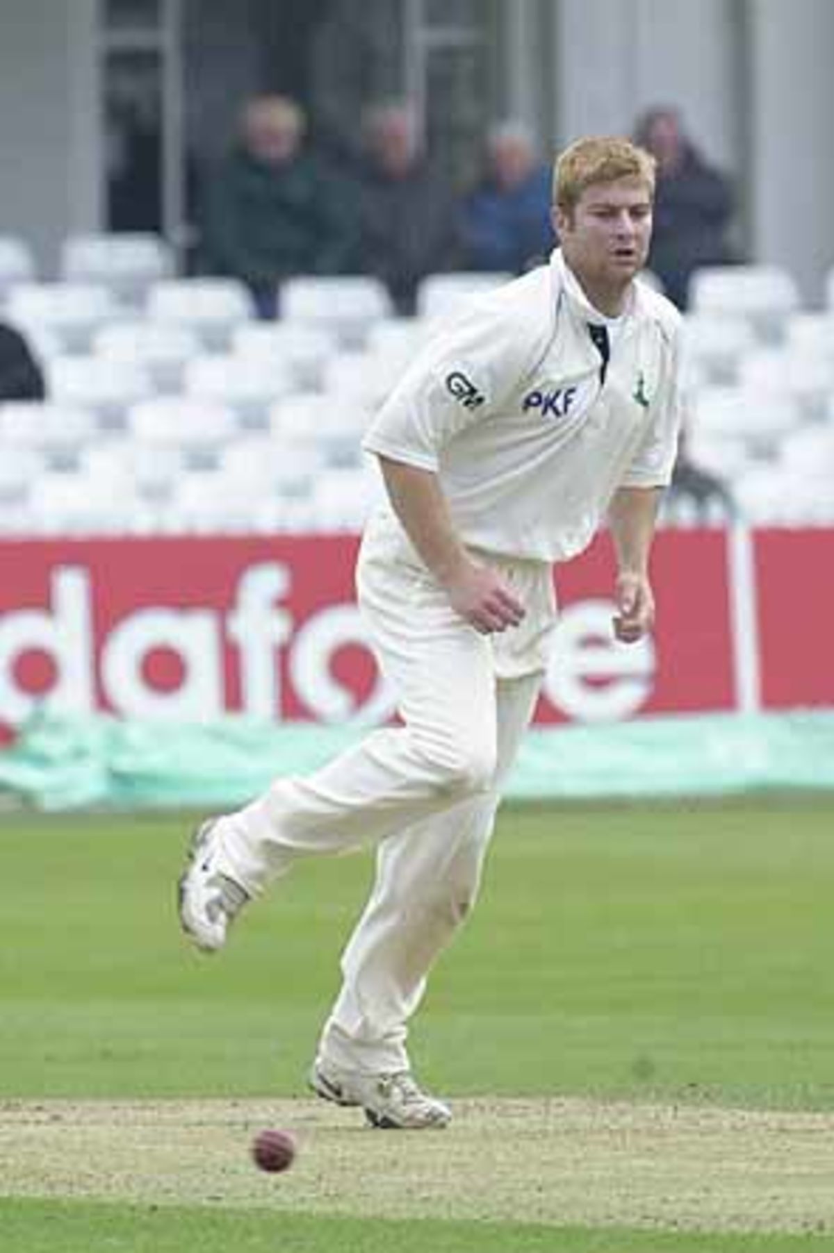 Neil Killeen bowls from the Trent Bridge pavilion end | ESPNcricinfo.com