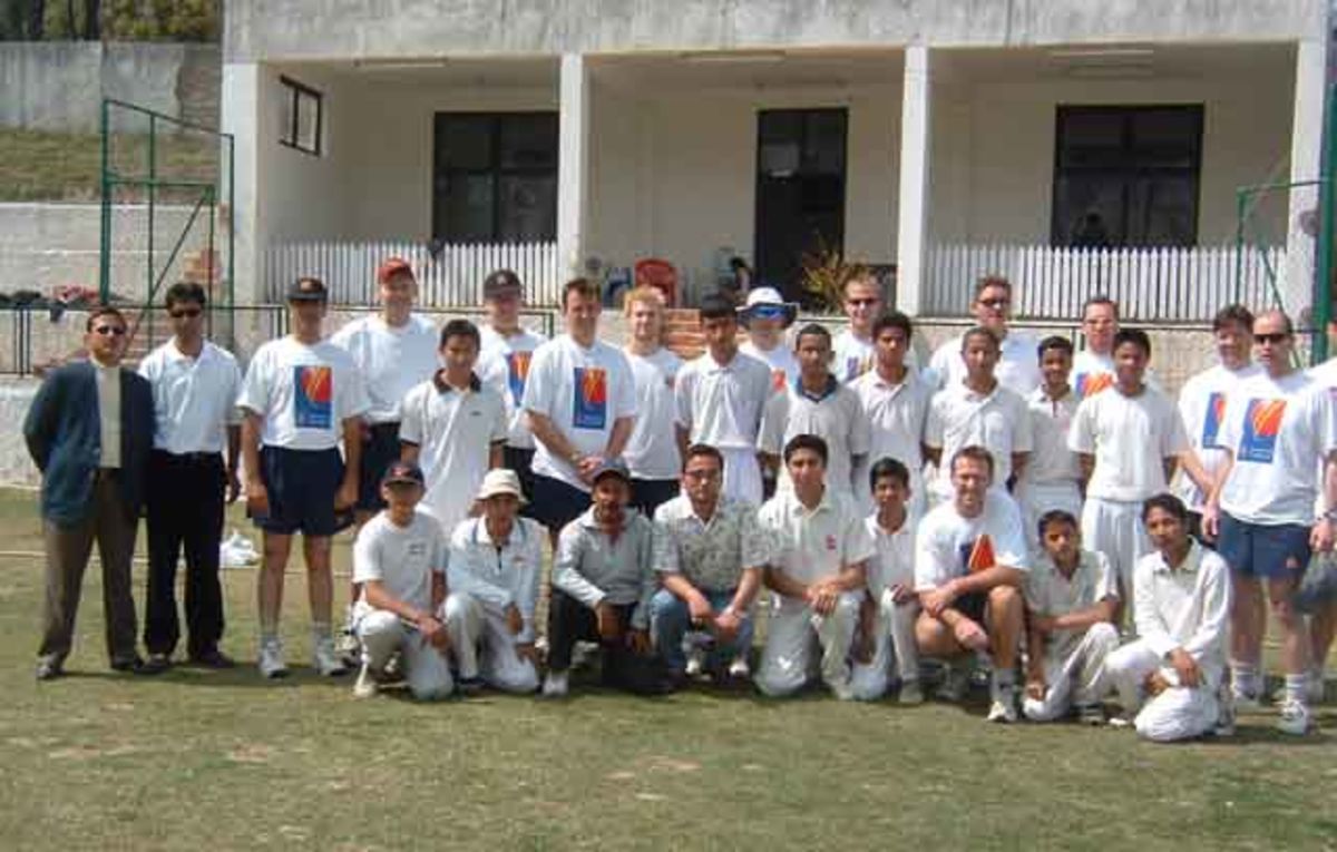 MCC Team with school kids in Nepal | ESPNcricinfo.com