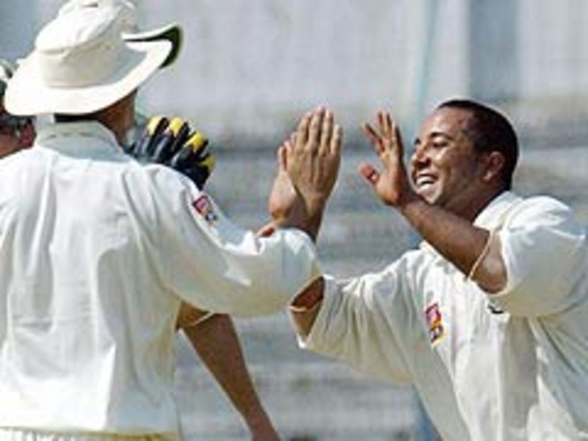 hppic - Paul Adams celebrates on his way to 5 for 37 against Bangladesh ...