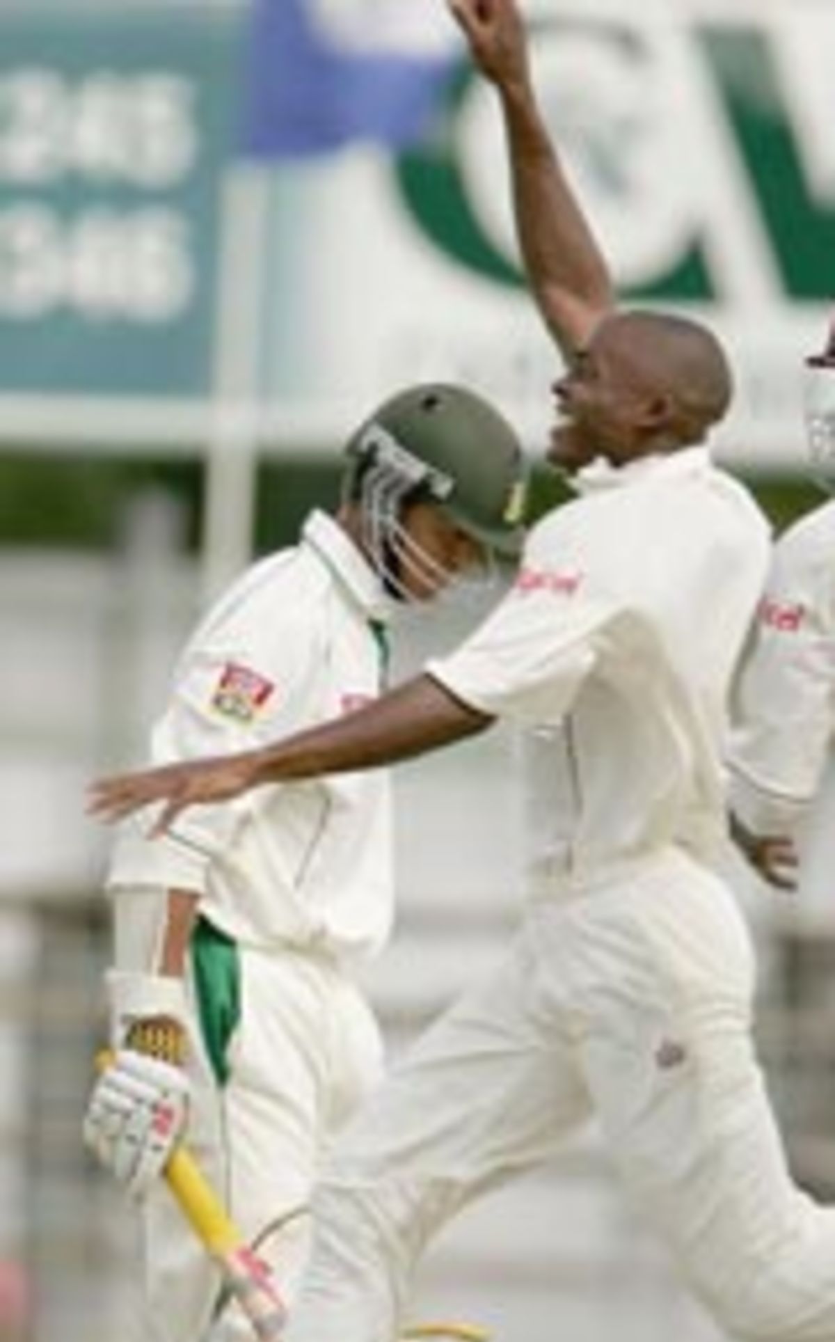 Darren Powell celebrates as Jacques Rudolph walks back | ESPNcricinfo.com