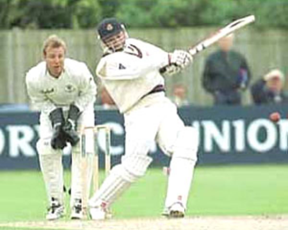 Warren Hegg plays a murderous shot | ESPNcricinfo.com