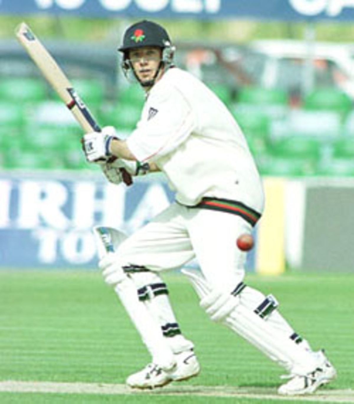 Chris Schofield plays a square drive during his half century against ...