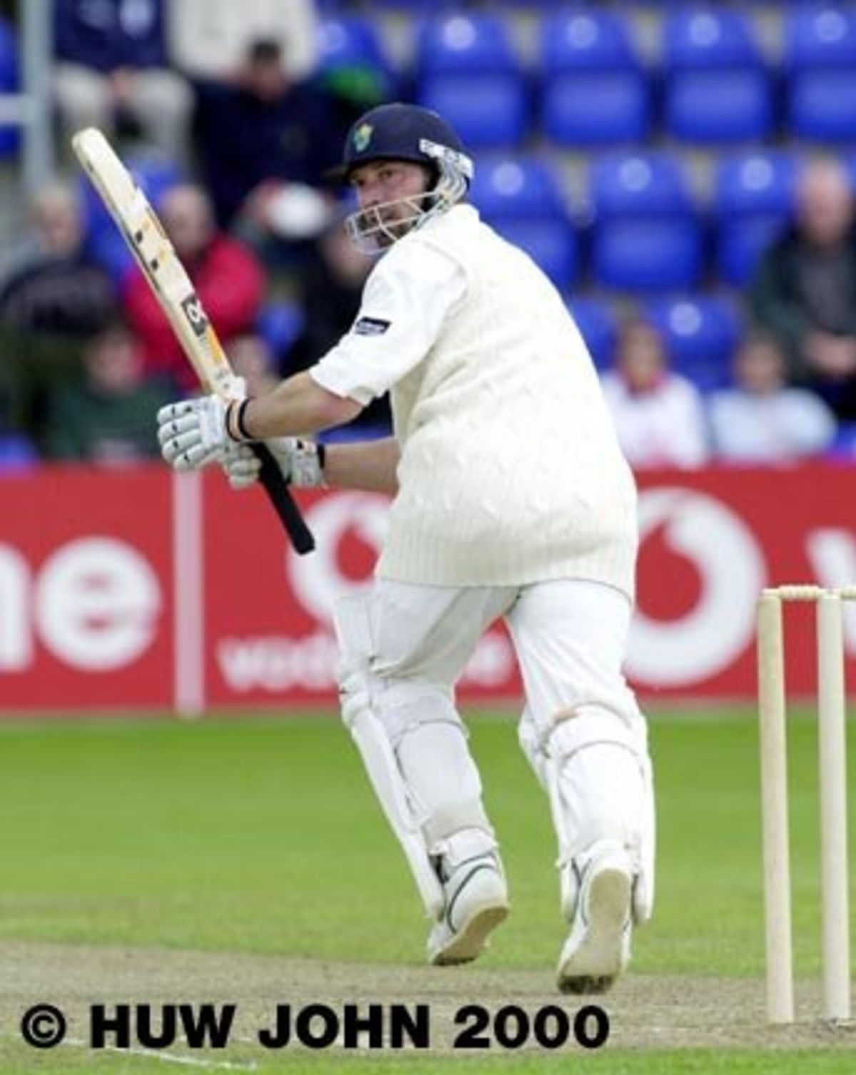 Matthew Maynard hits a single for his century | ESPNcricinfo.com
