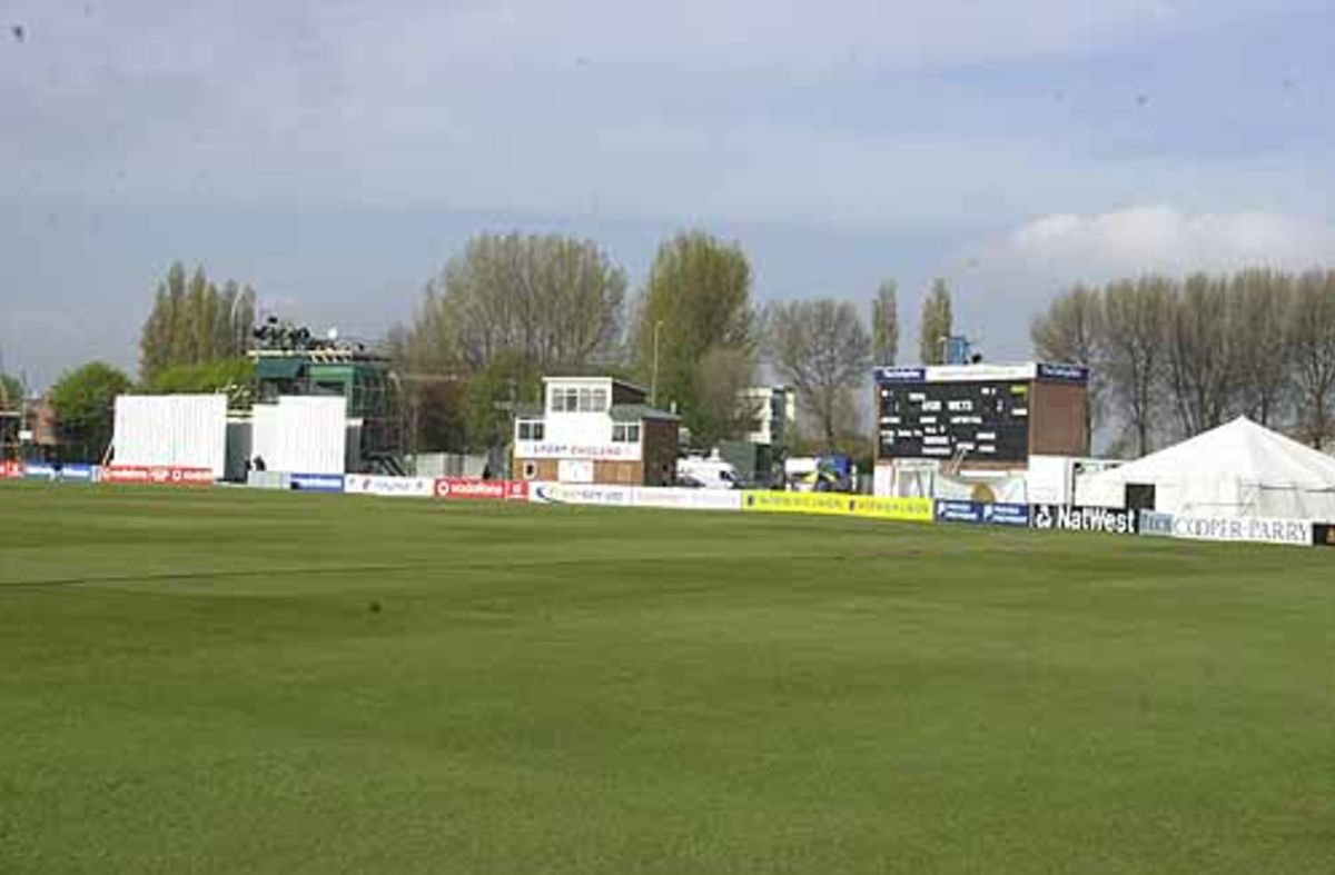 The Scoreboard End of the ground at Derby | ESPNcricinfo.com