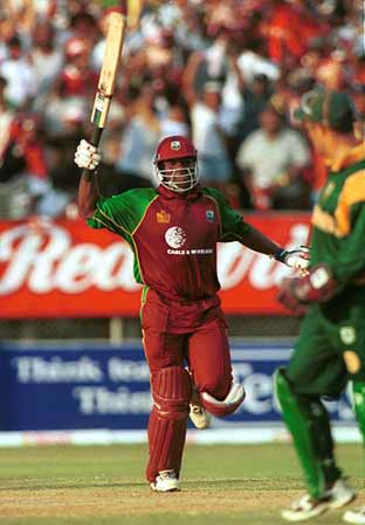 Ridley Jacobs celebrates the Windies win | ESPNcricinfo.com