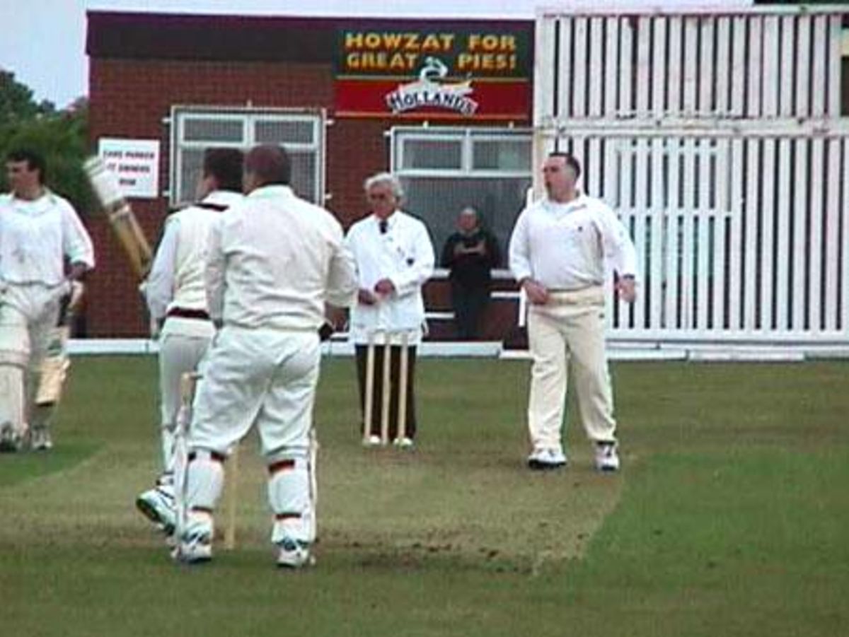 Baxenden celebrate the wicket of Maher | ESPNcricinfo.com
