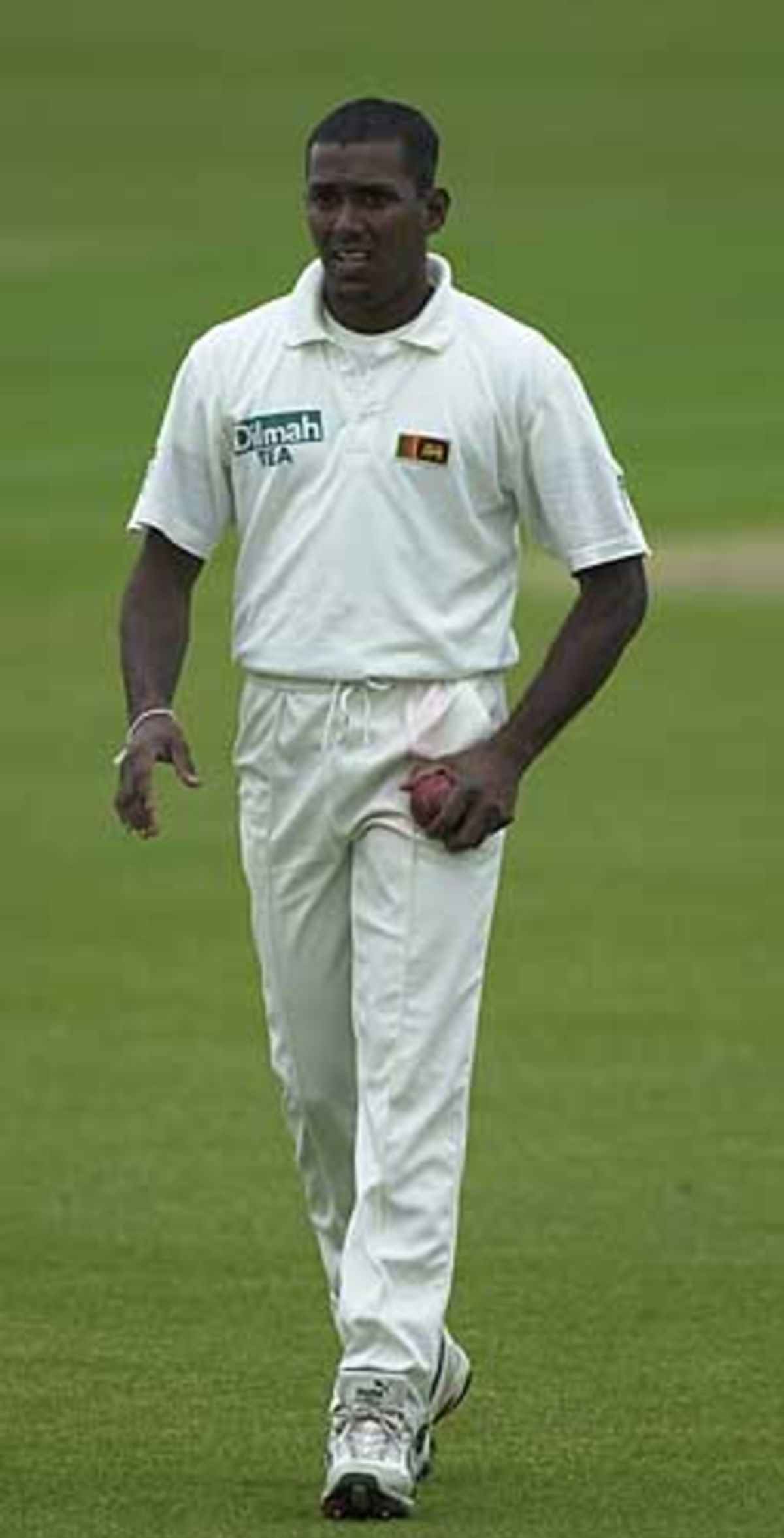 Perera giving the cherry a shine at The RIverside | ESPNcricinfo.com