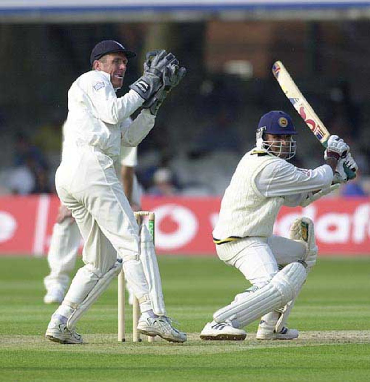 Atapattu with a lovely cut at the end of the first day of the series ...