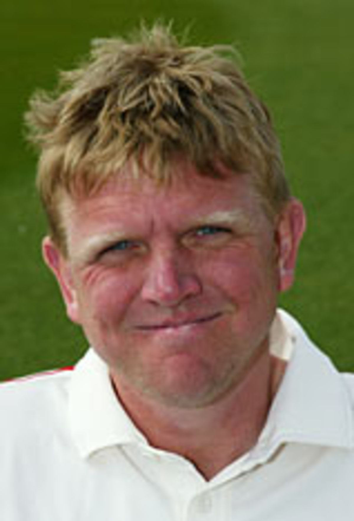 Jamie Cox is aghast as Peter Martin traps him lbw for 1 at the start of ...