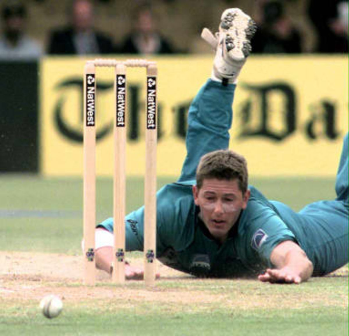 South Africa's Gary Kirsten plays a reverse sweep shot on his way to ...