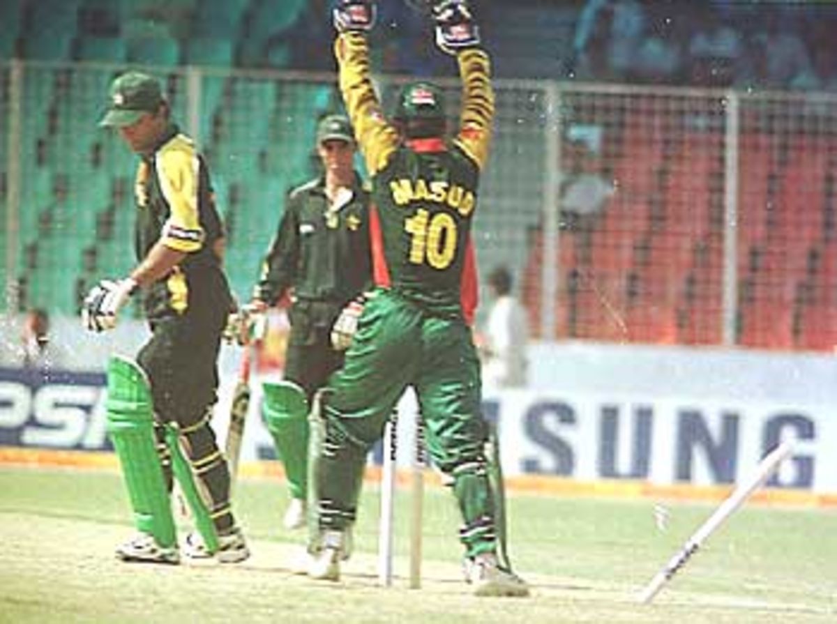 Pakistani opener Saeed Anwar is bowled by Naimur Rahman | ESPNcricinfo.com Pakistani opener Saeed Anwar is bowled by Naimur Rahman | ESPNcricinfo.com