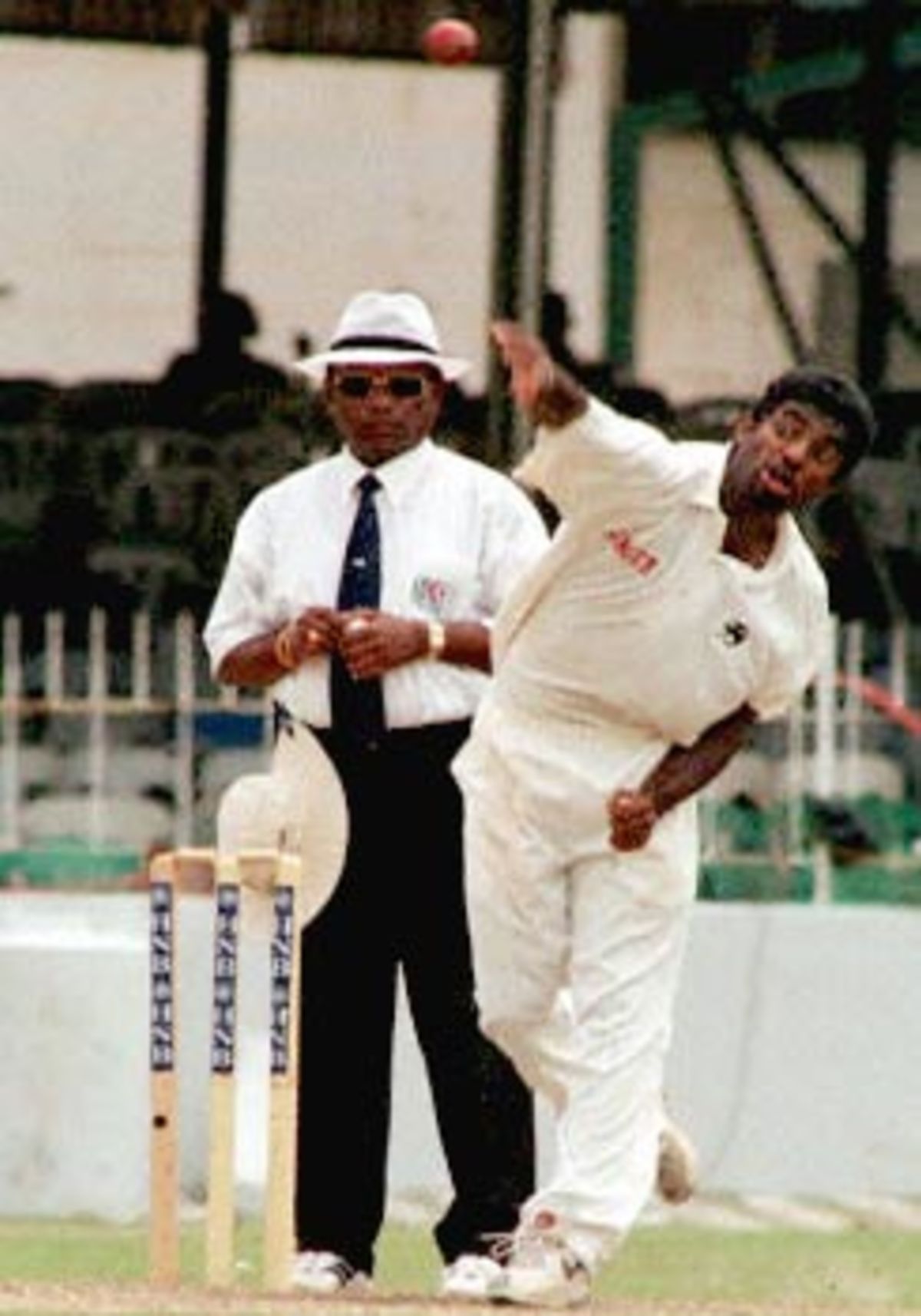 Muralitharan in action in Sri Lanka's centenary test | ESPNcricinfo.com