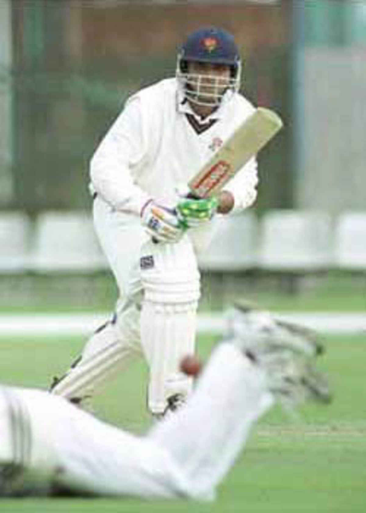 Sourav Ganguly drives past the bowler | ESPNcricinfo.com