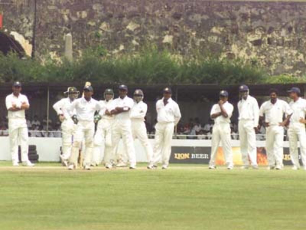 Players wait for third umpires decision | ESPNcricinfo.com