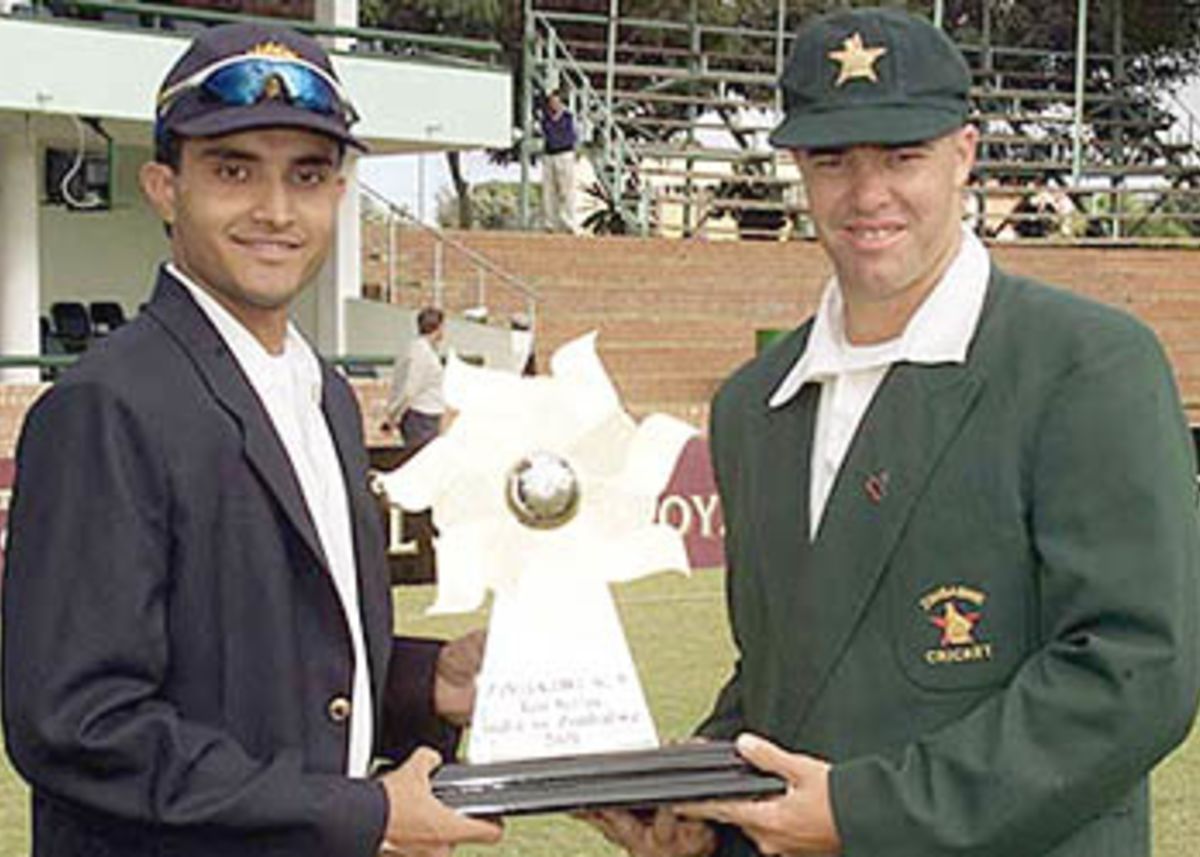 Stuart Carlisle plays a cracking drive off Harbhajan Singh | ESPNcricinfo.com