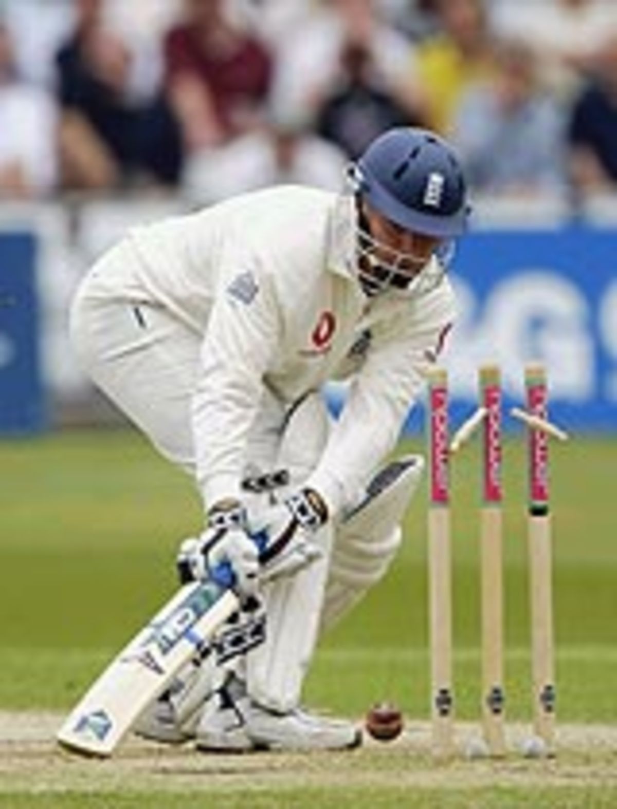 Martin Saggers is bowled by a slower ball | ESPNcricinfo.com
