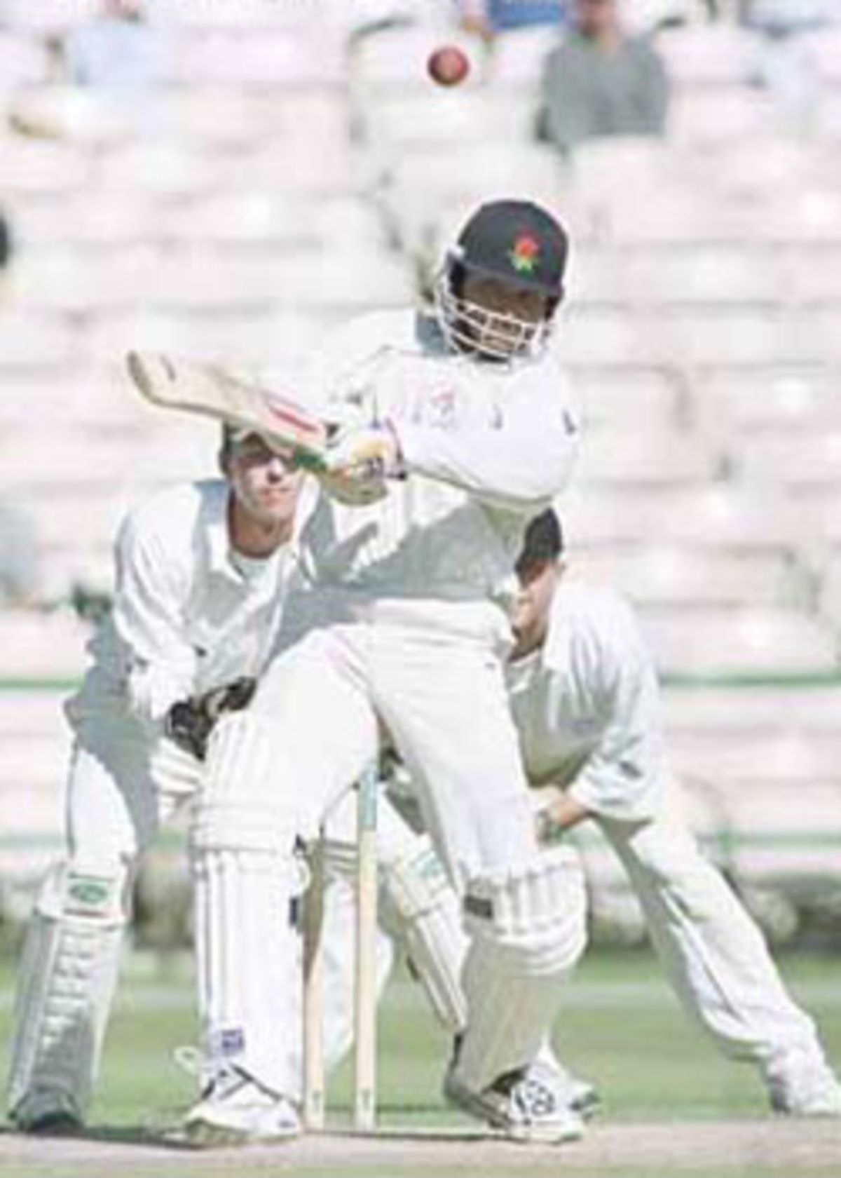 Dharmasena watches in despair after snicking Pollock straight into the ...