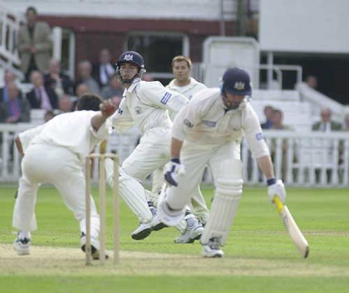 Snape run out mix up with Taylor but both batters are safe ...