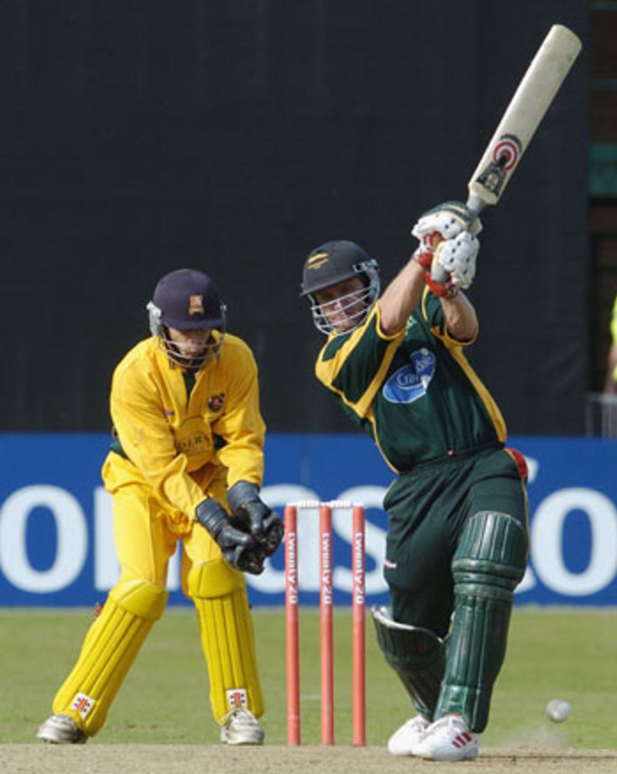 Darren Maddy hits a four during the Twenty20 quarter-final tie between ...